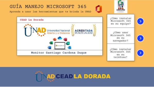 Instructivo Microsoft 365 - UNAD | Genially