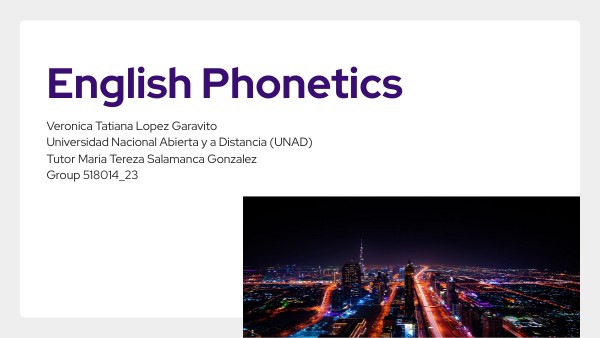 English Phonetics | Genially