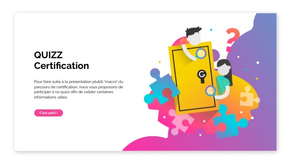 Quizz CERTIFICATION | Genially