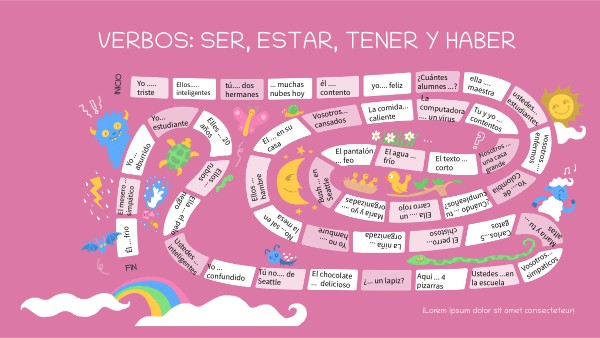 Verbos SER ESTAR HAY TENER | Genially