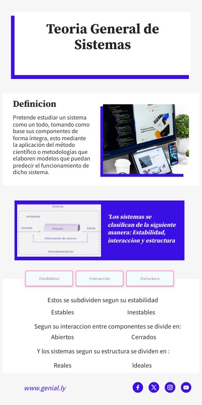 Infografía Teoría de sistemas | Genially