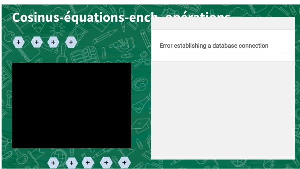 Q-R Cosinus Equations enchainement opérations