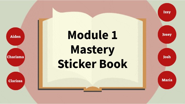 5th grade Mastery Book- Module 1