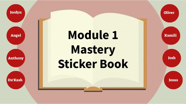 4th grade Module Sticker Book. | Genially