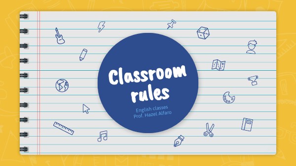 Classroom rules | Genially