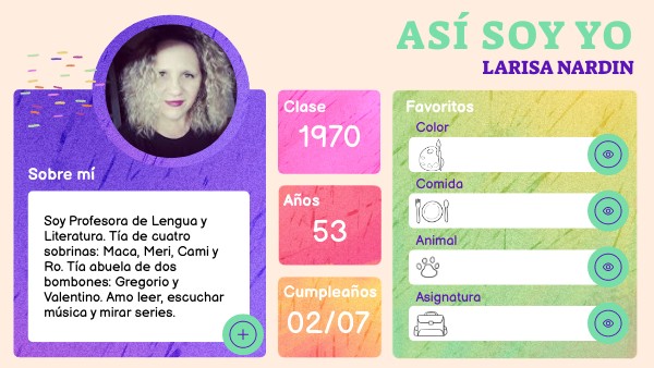 Tarjeta así soy yo | Genially