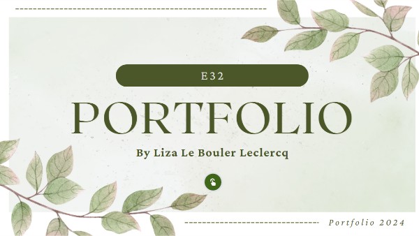 Portfolio E32 Mme.Maron | Genially