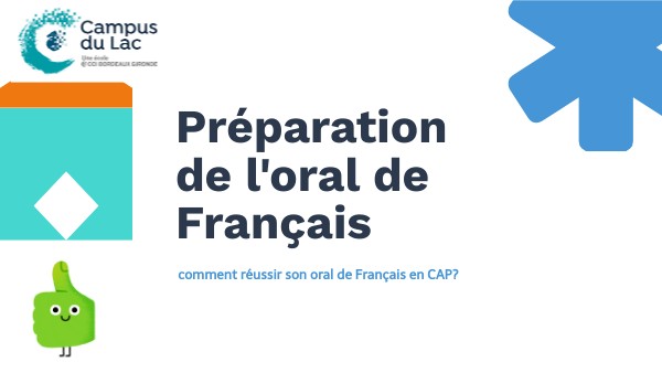 préparation oral de français CAP | Genially