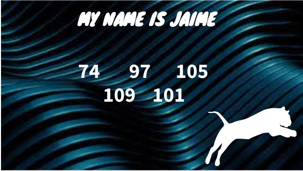 MY NAME TO ASCII | Genially