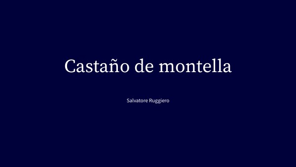 Castagna de Montella | Genially