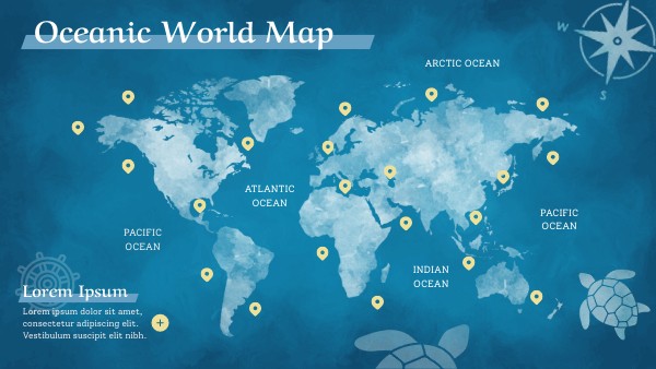 OCEANIC WORLD MAP