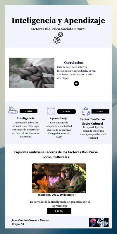 Factores Bio-Psico-Socio-Culturales sobre los procesos cognitivos sup | Genially