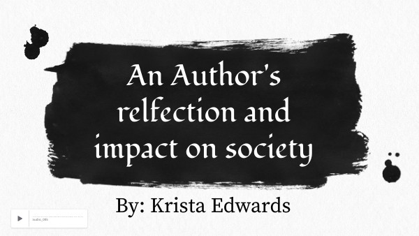 Society on literature - Krista Edwards