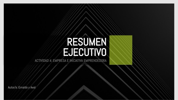 resumen ejecutivo | Genially