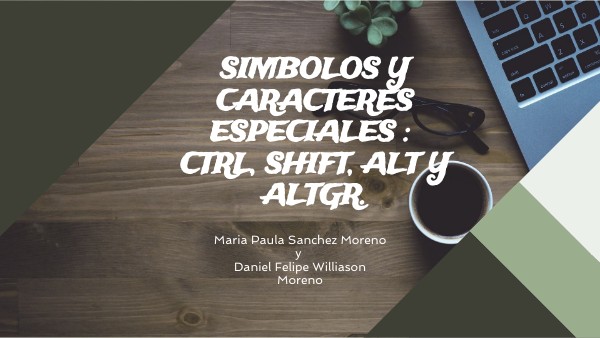 Simbolos y caracteres especiales . Ctrl, Shift, Alt y AltGr. | Genially