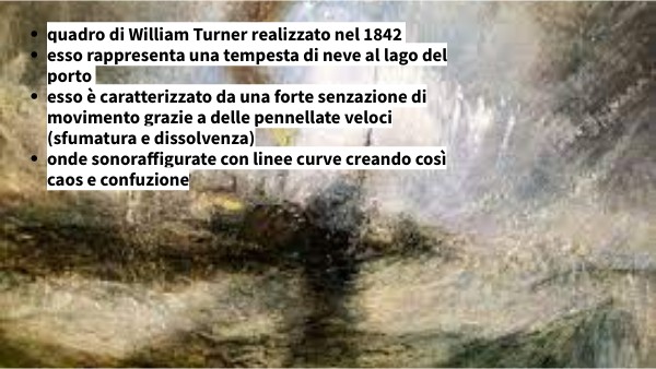 compito arte Friedrich e Turner