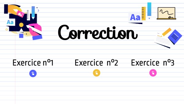 Correction Exercices sur le futur | Genially