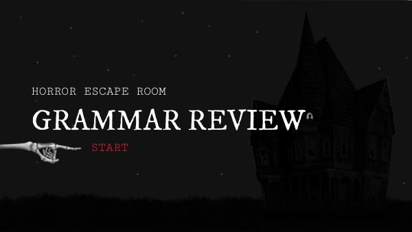 Grammar review escape room