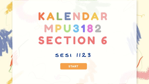 Kalendar MPU3182 Section 6 | Genially