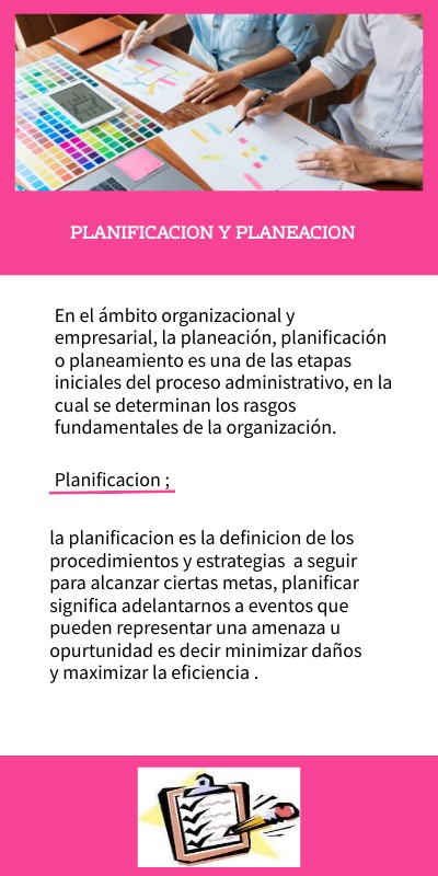 INFOGRAFIA PLANIFICACION Y PLANEACION | Genially