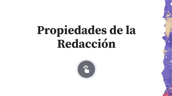 Propiedades de la redacción | Genially