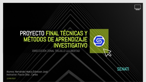 PROYECTO FINAL TÉCNICAS Y MÉTODOS DE APRENDIZAJE INVESTIGATIVO 2023 | Genially