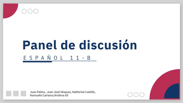 Tecnicas Grupales/Panel de discusión