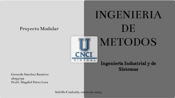 Ingeniería de Métodos | Genially