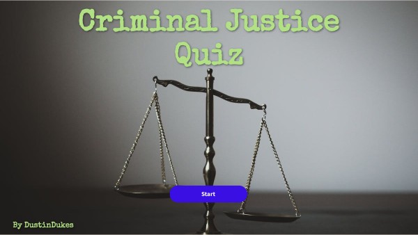 criminal justice game assignment | Genially