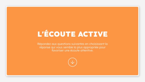 l'écoute active