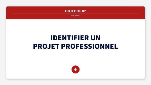 Identifier un projet professionnel | Genially