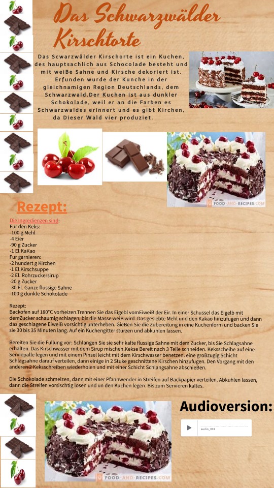 Das Schwarzwalder Kirschtorte