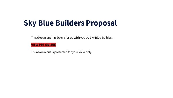 Sky Blue Builders Proposal | Genially