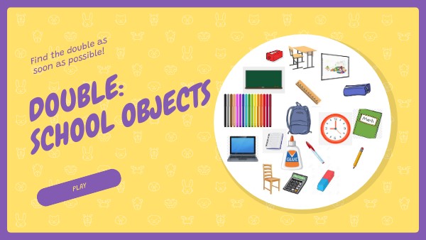 school objects GAME | Genially