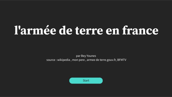 armee de terre presentation | Genially