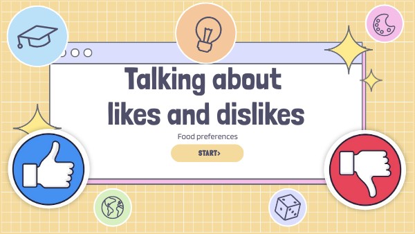 Food preferences: Talking about likes and dislikes | Genially