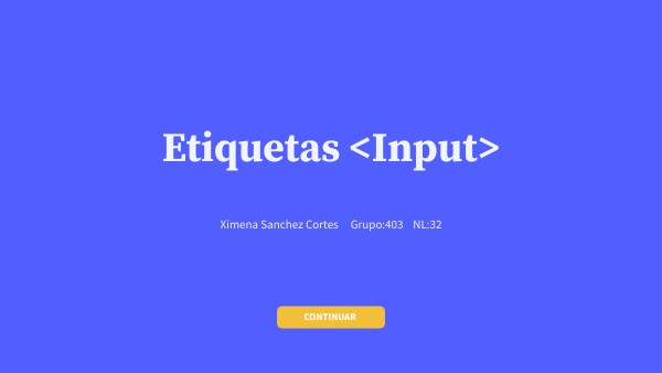 etiquetas input | Genially