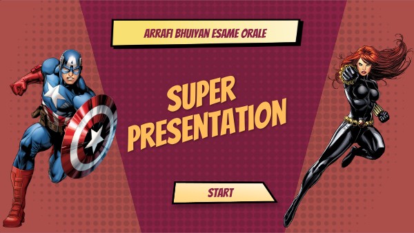 SUPERHEROES PRESENTATION
