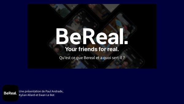 Présentation de BeReal | Genially
