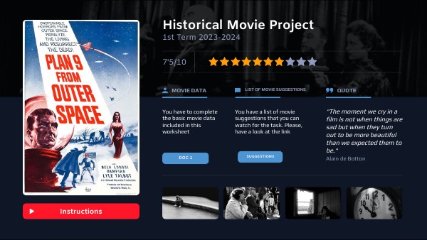 Historical Movie Project