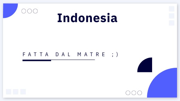 INDONESIA SECONDO IL MATRE | Genially