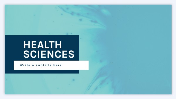 HEALTH SCIENCES PRESENTATION | Genially