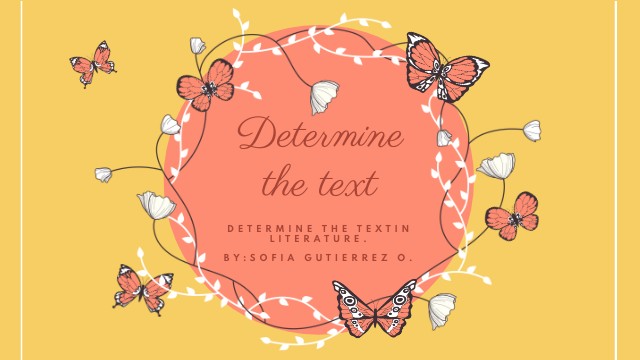 WHAT IS DETERMINE A TEXT?