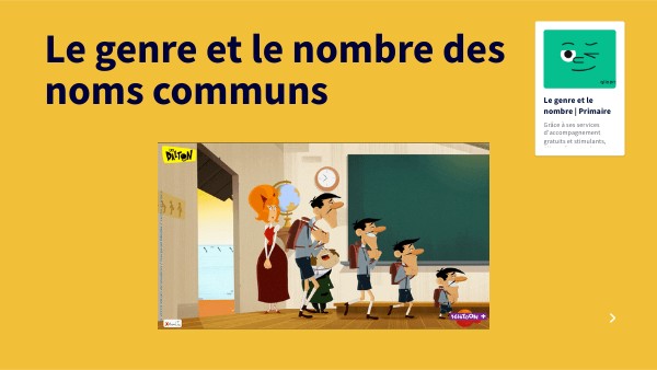Le genre et le nombre des noms communs