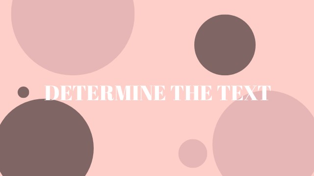 Determine a text