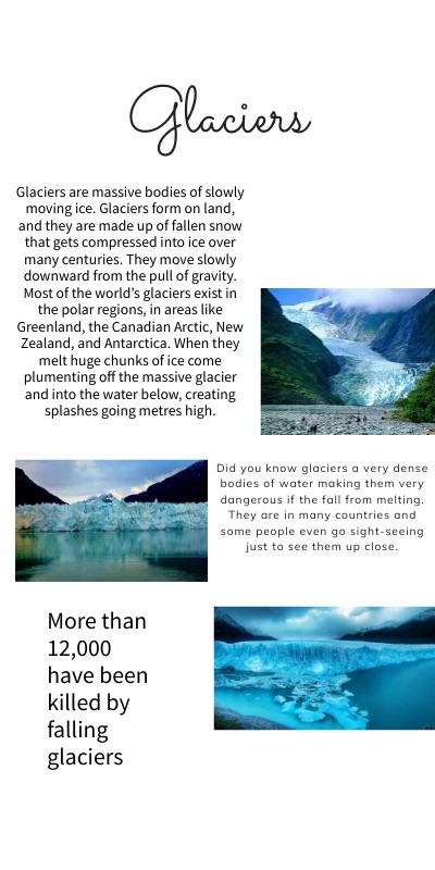 glaciers