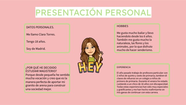 Presentación personal | Genially
