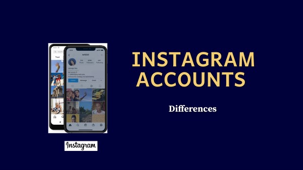 Difference between Instagram Accounts | Genially
