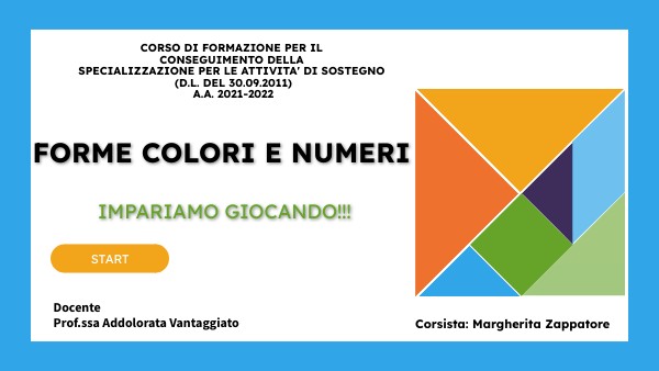 FORME COLORI E NUMERI