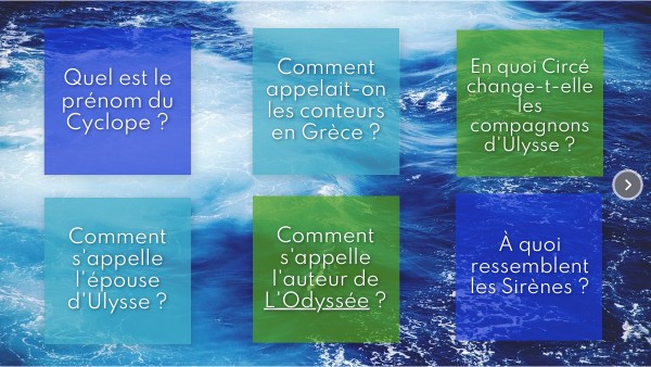 Flashcards Odyssée | Genially